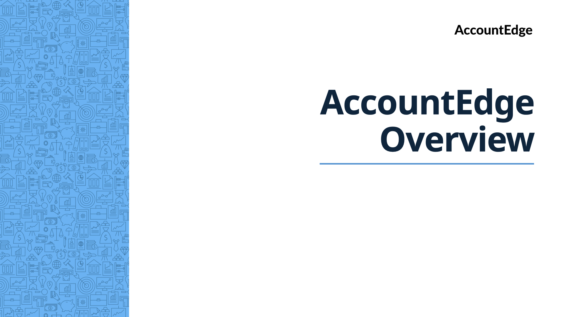 AccountEdge Overview